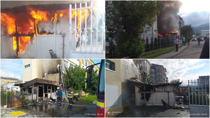 Incendiu la o școală din Hunedoara. 400 de elevi, evacuați de profesori