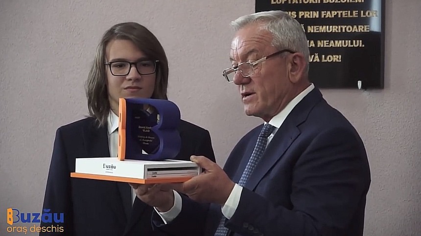 Olimpicul David Andrei Vlad a devenit cel mai tânăr cetăţean de onoare ...